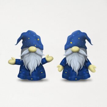 Free Watercolor Christmas Gnomes Clipart Nordic Gnome Clipart | Gogivo