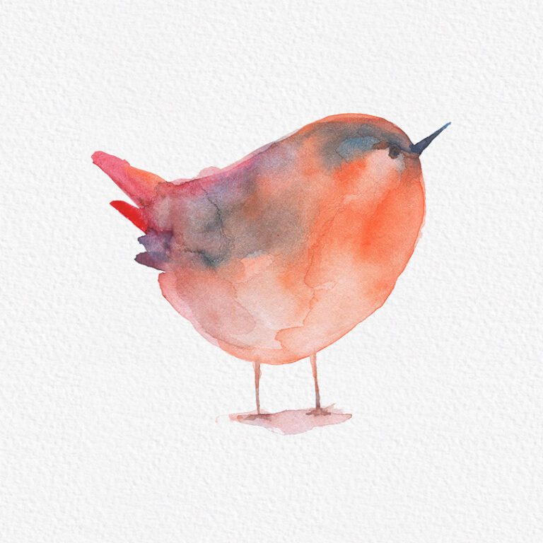 Free Watercolor Bird Clipart PNG Whimsical Bird Watercolor Painting ...