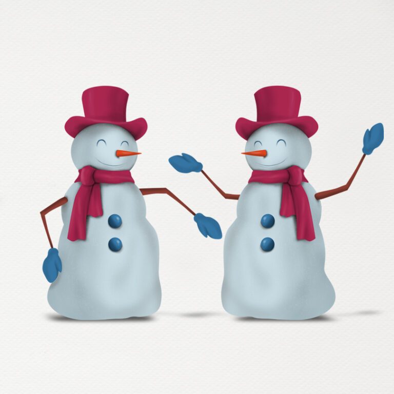 Winter Snowmen Clip Art PNG Cute Christmas Snowman Digital Illustration ...