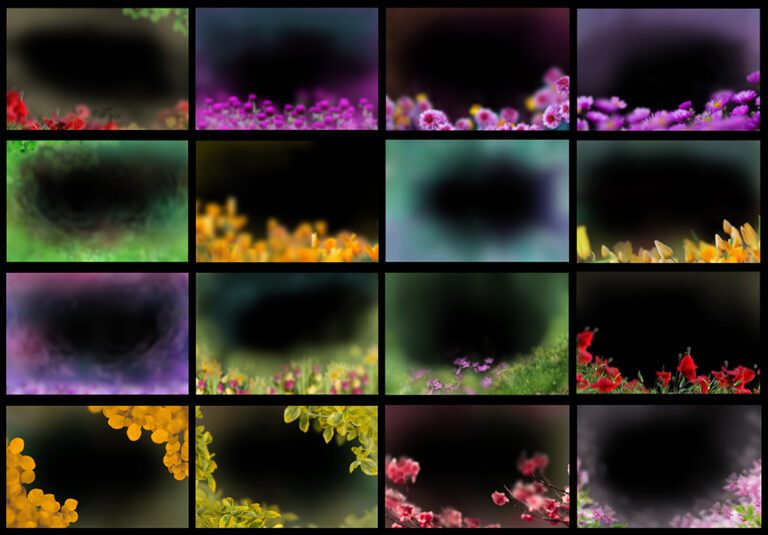 42 Painted Flowers photo Overlays | photography overlays | photoshop ...