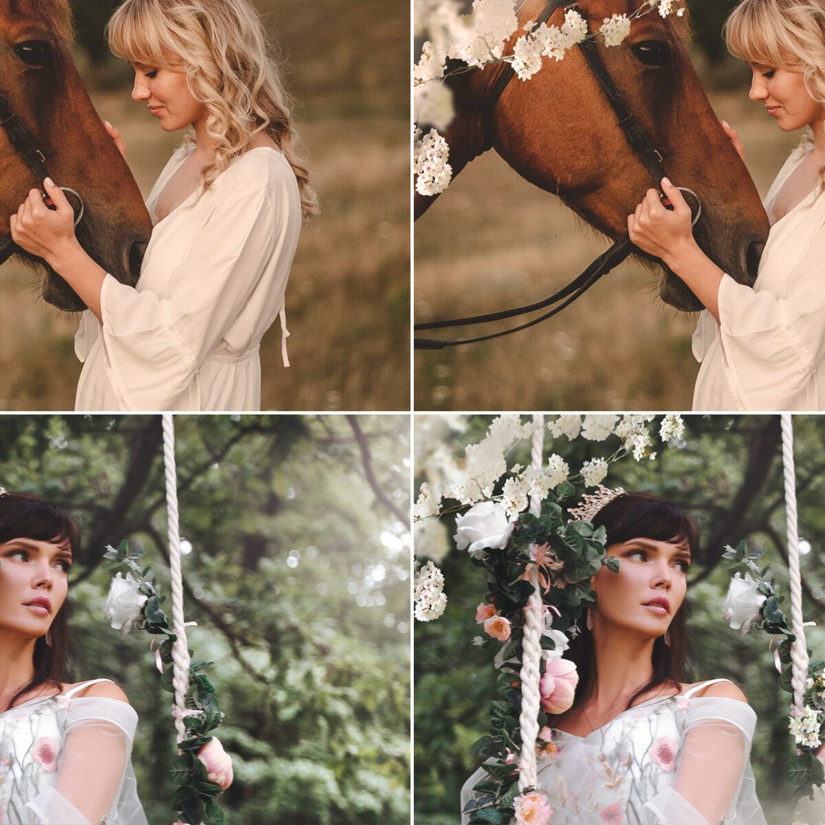 30 Floral Branches Transparent PNG spring overlays | Gogivo