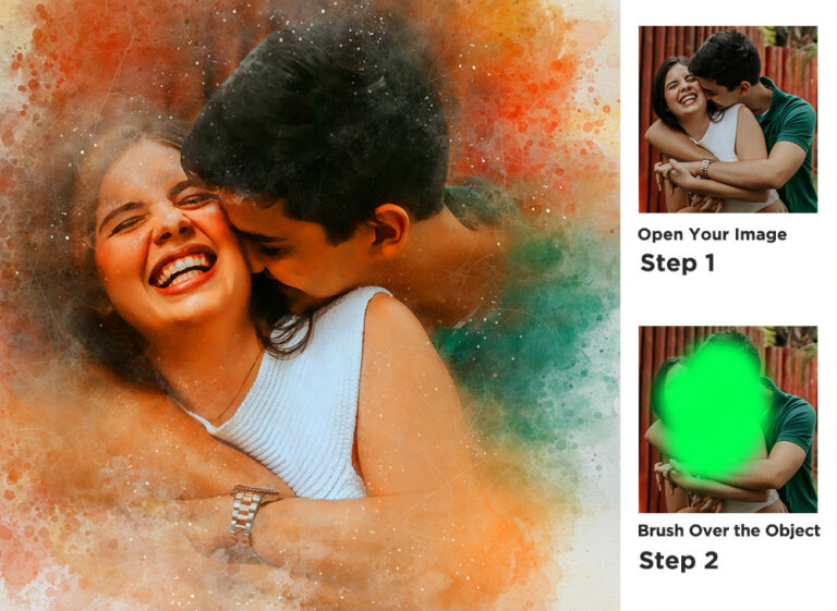 Free Watercolor Gif Animated Photoshop Action - Classico | Gogivo