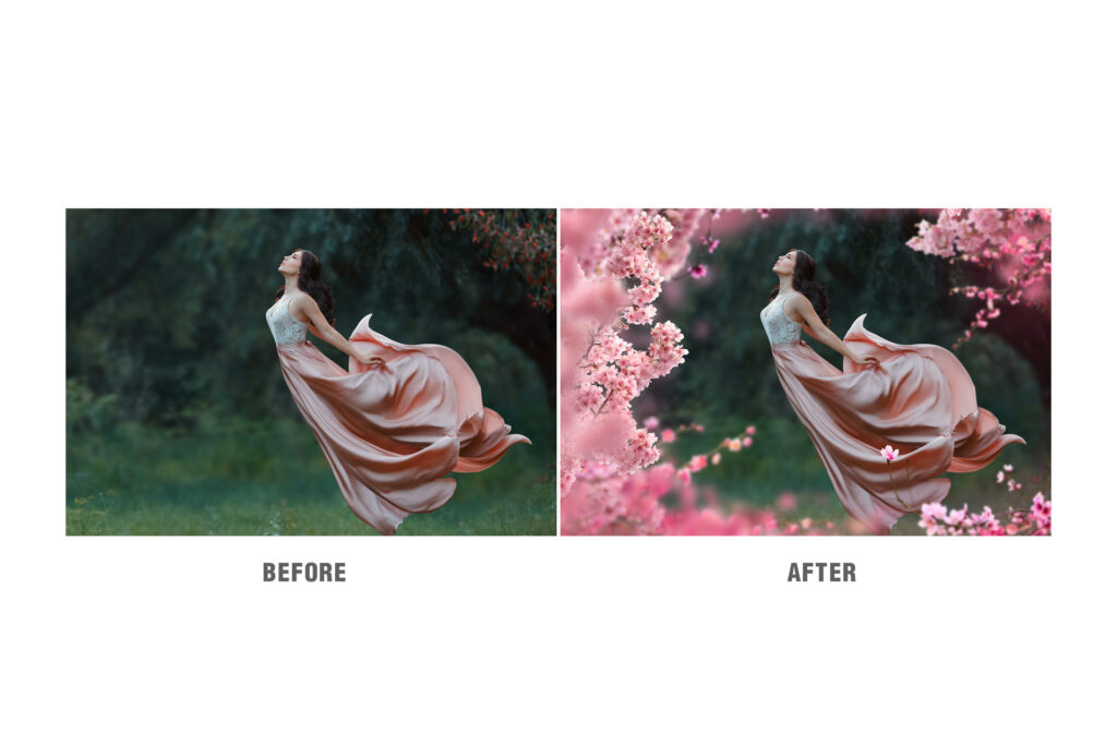 52 Painted blossom branches photo overlays, PNG | Gogivo