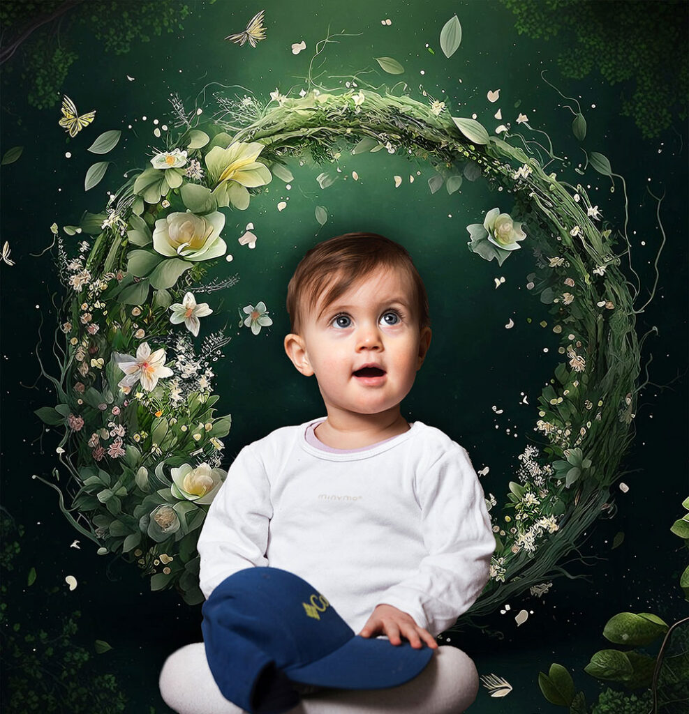 15 Unique Floral Wreath Digital Backdrops | Gogivo