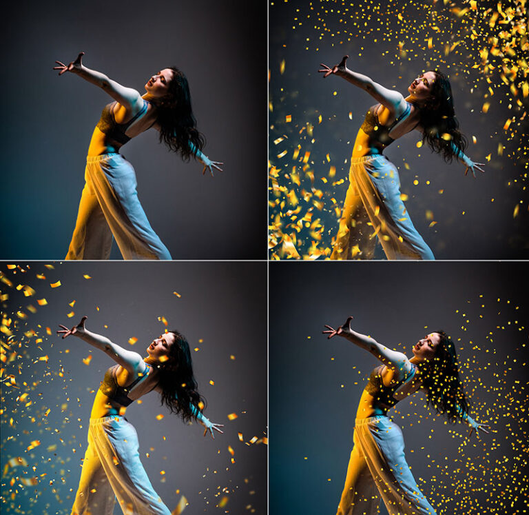 45 Golden Confetti Photoshop Overlays, Glitter & Confetti Effects | Gogivo