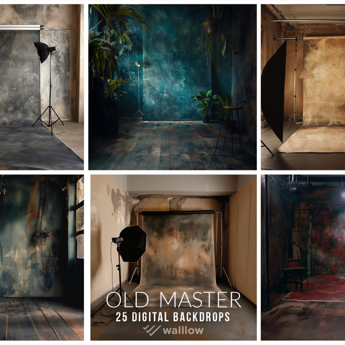 25 Portrait studio maternity grunge digital backdrops | Gogivo