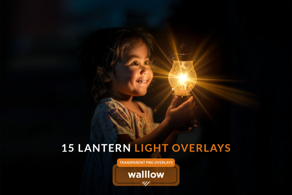 Bokeh Lantern light transparent PNG overlays | Gogivo