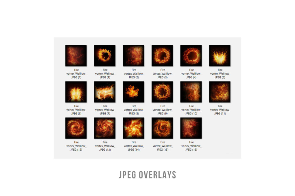 17 Fire vortex flames transparent PNG overlays | Gogivo