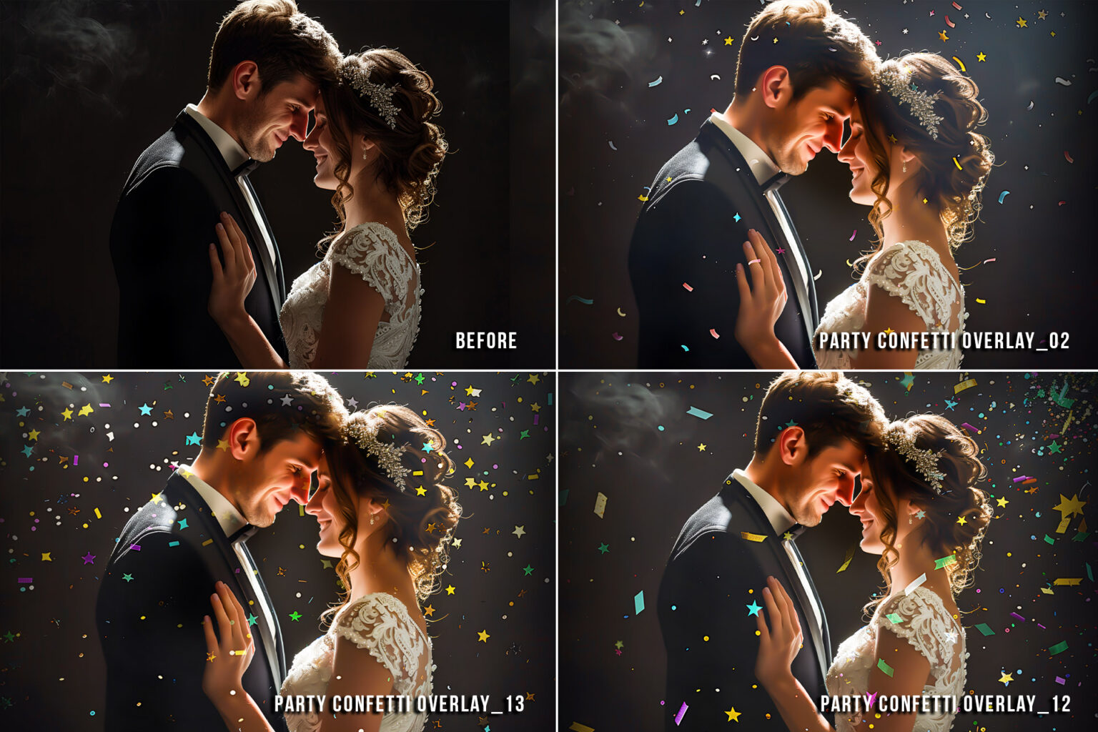 15 Party confetti transparent PNG overlays | Gogivo