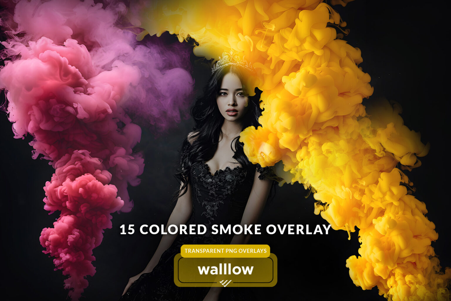 Colored smoke png: Transparent photo overlay pack | Gogivo