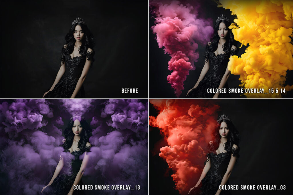Colored smoke png: Transparent photo overlay pack | Gogivo