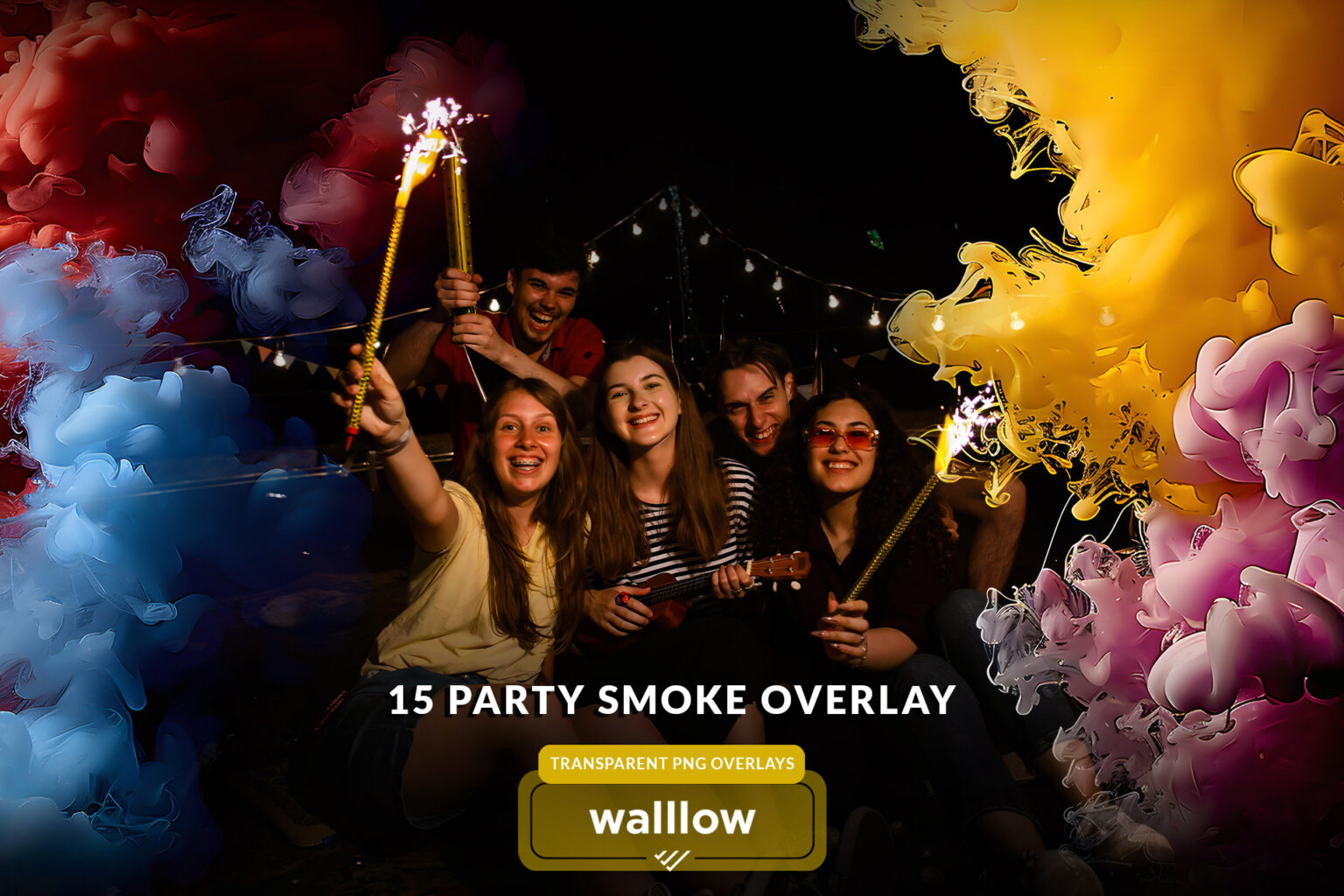 Party Smoke: 15 Colored smoke png transparent photo overlays | Gogivo