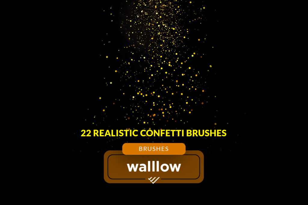 Confetti Photoshop brushes : Realistic falling confetti photography ...