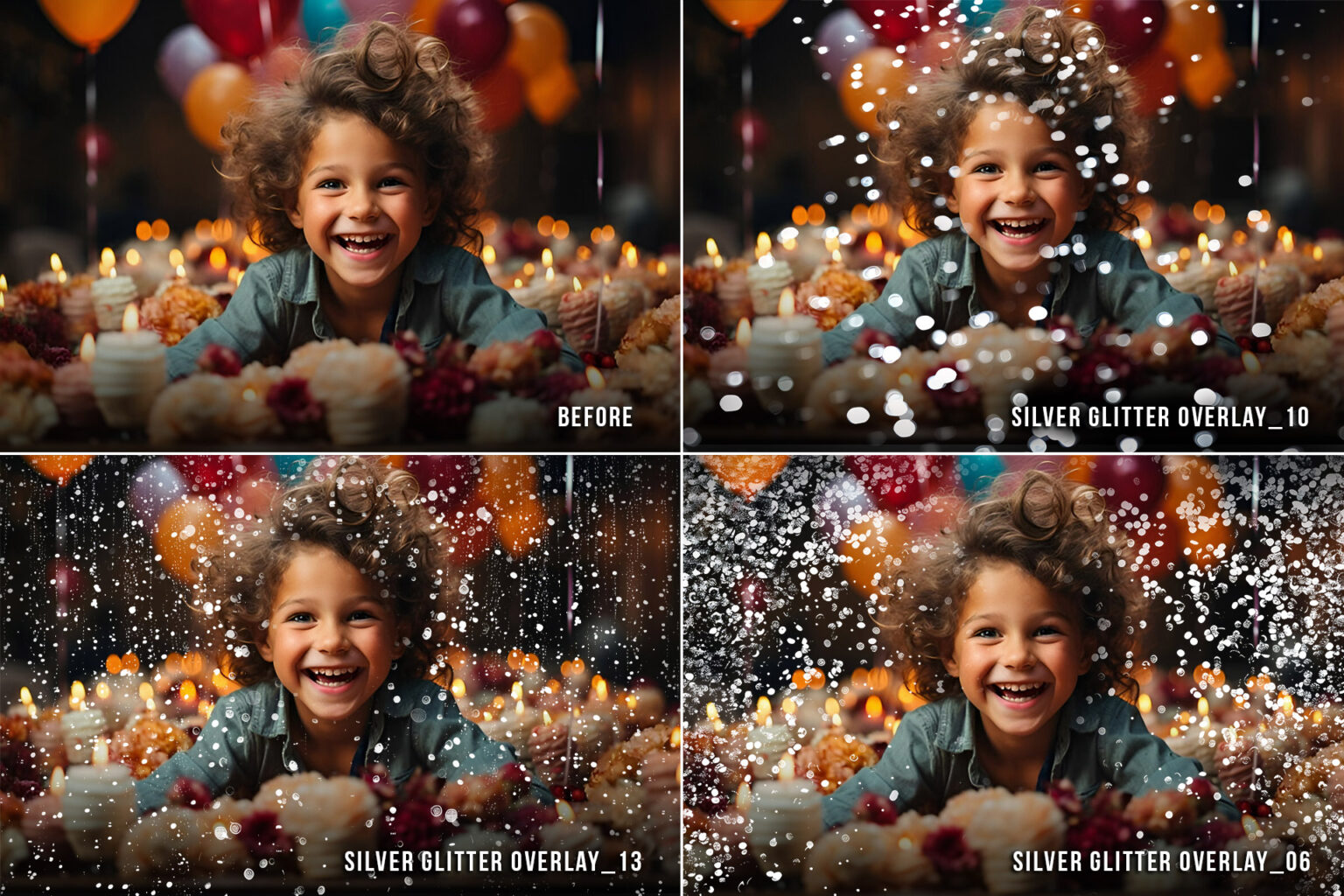 15 Silver glitter dust confetti transparent png overlays | Gogivo