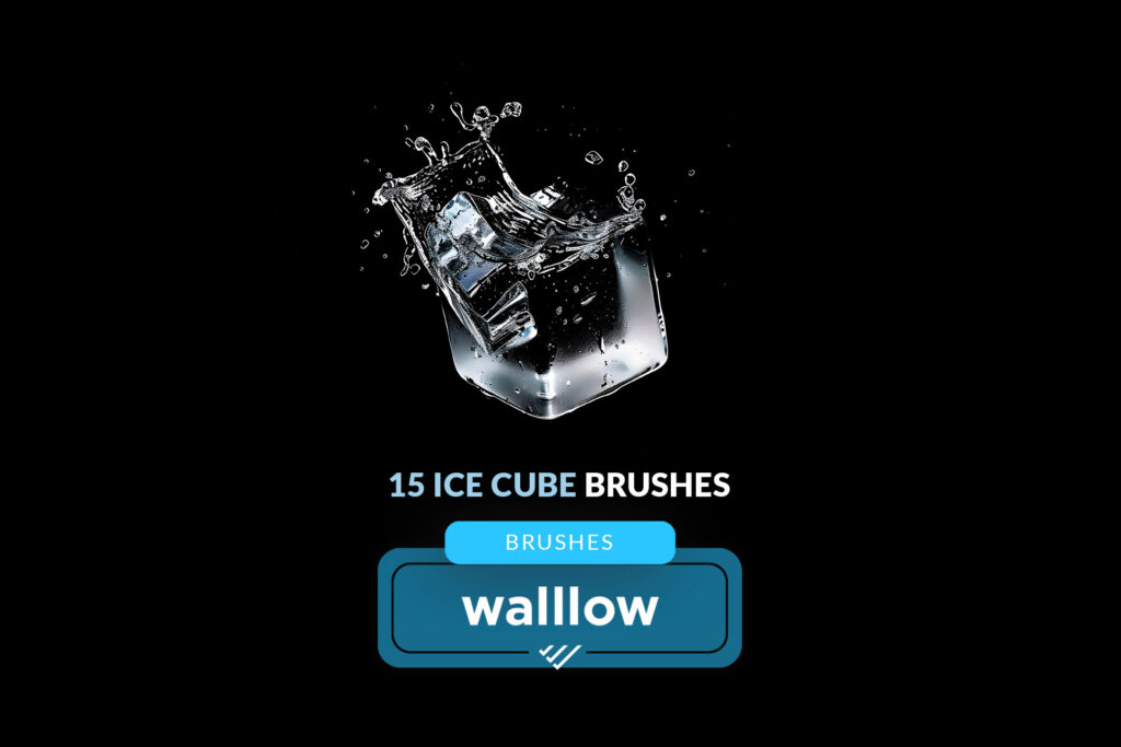 Ice cubes : 15 Photoshop brushes for digital art and photo editing | Gogivo