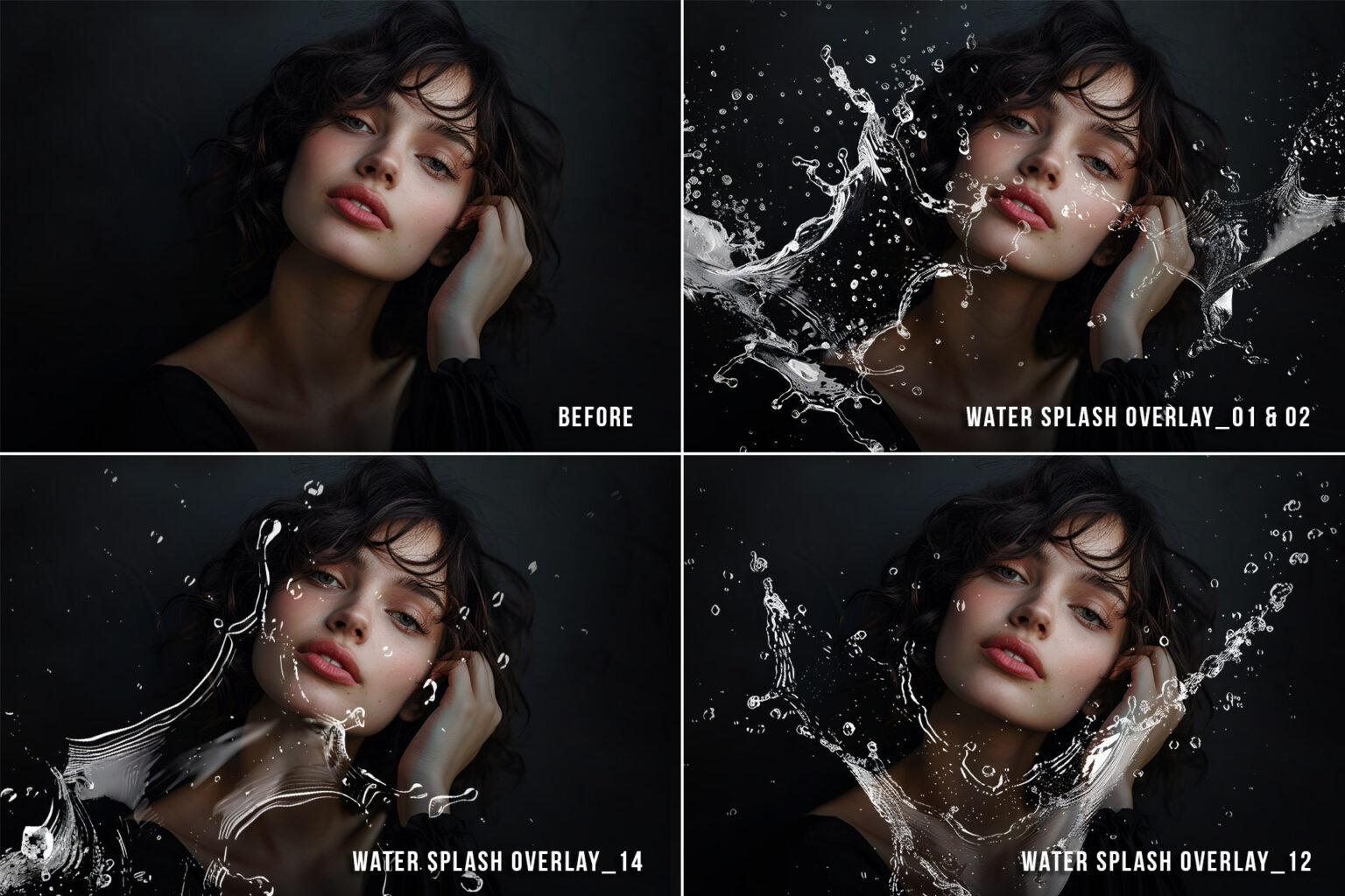 Water splash effect : 15 realistic transparent png photo overlays | Gogivo