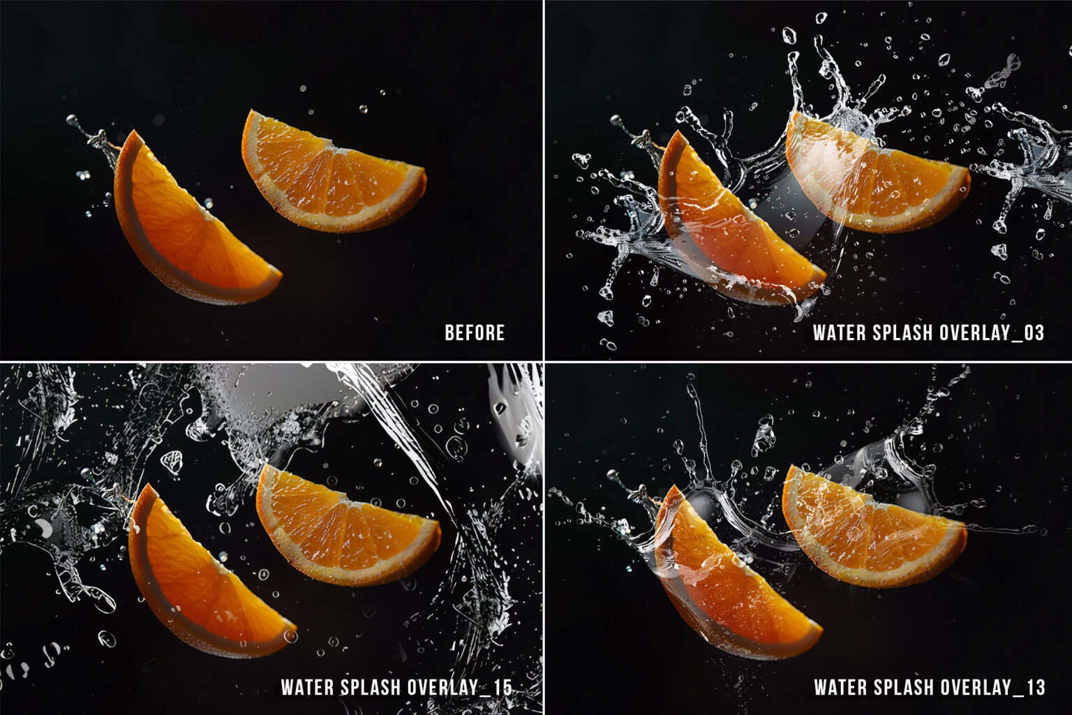 Water splash effect : 15 realistic transparent png photo overlays | Gogivo