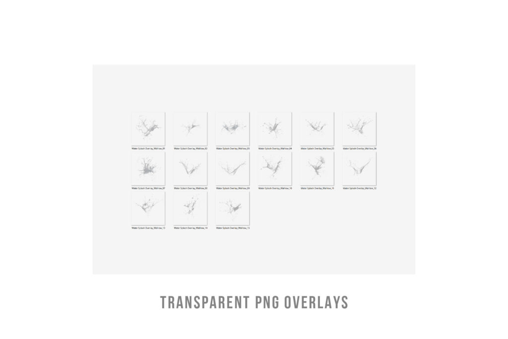 Water splash effect : 15 realistic transparent png photo overlays | Gogivo