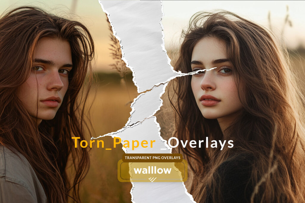 Torn Paper Edge Overlay | Transparent PNG Photo Effect for Scrapbooking ...