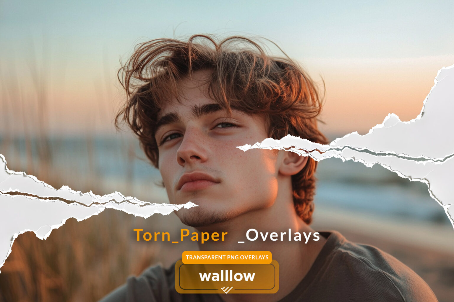 Torn Paper Edge Overlay | Transparent PNG Photo Effect for Scrapbooking ...