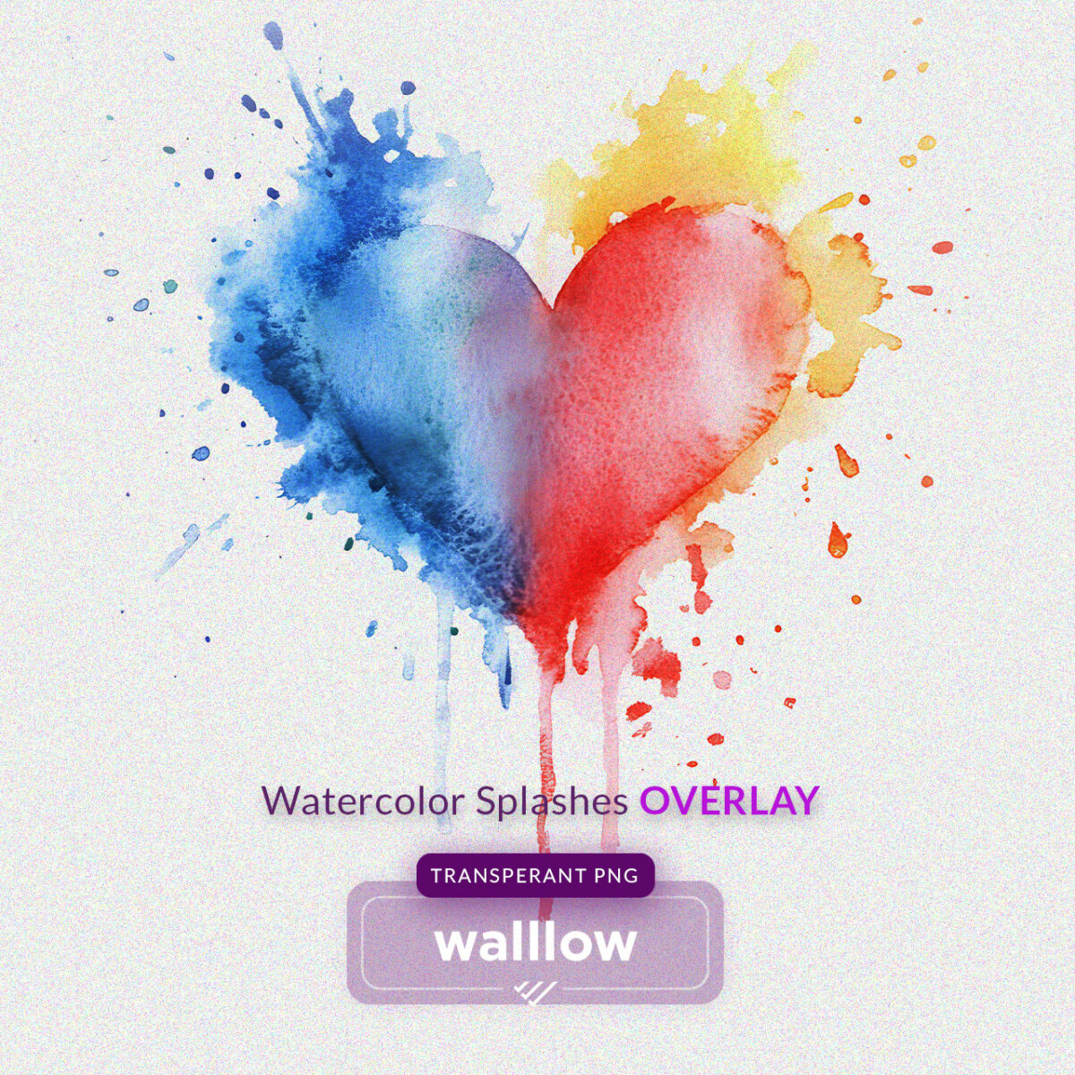 Watercolor splashes photo overlays, watercolor background textures | Gogivo