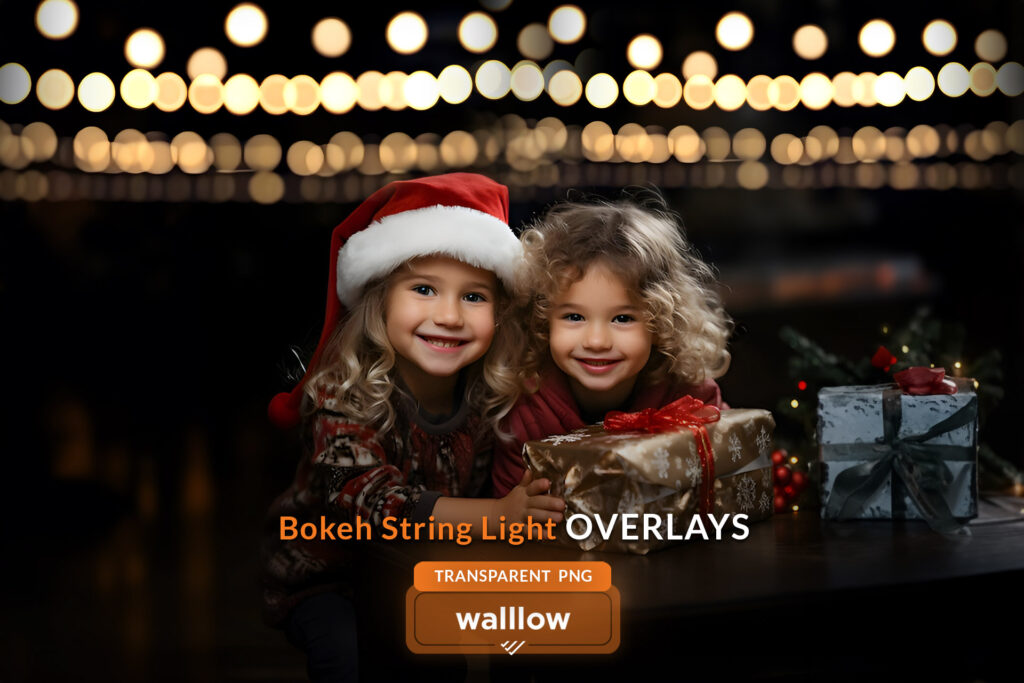 Bokeh string light transparent PNG photo overlays | Gogivo