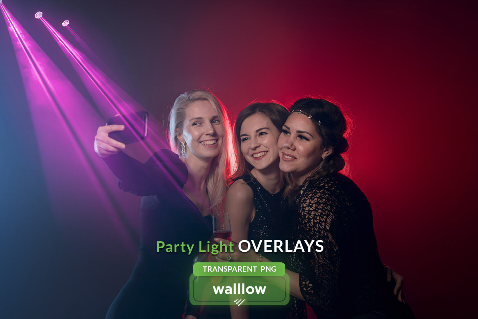 Party Lights Transparent PNG Photo Overlays | Stage Lights, Spotlight ...