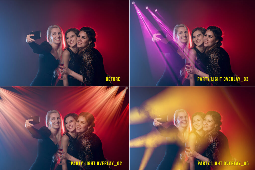 Party Lights Transparent PNG Photo Overlays | Stage Lights, Spotlight ...