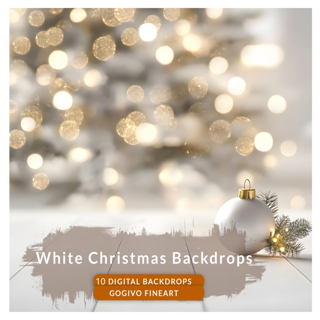 FREE Christmas Gold Bokeh Digital Backgrounds | Festive Christmas ...